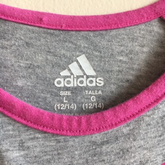 adidas | Shirts & Tops | Adidas Girl Pink Sporty Tee | Poshmark